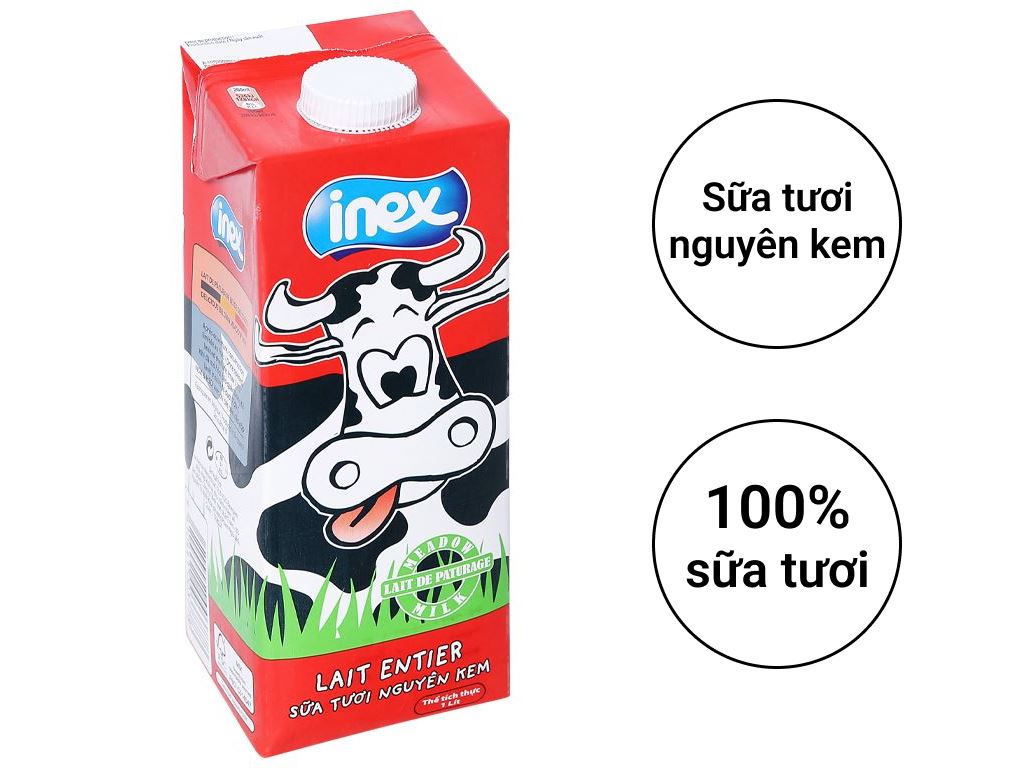 24 hộp sữa không đường Inex 200ml giá tốt tại Bách hoá XANH