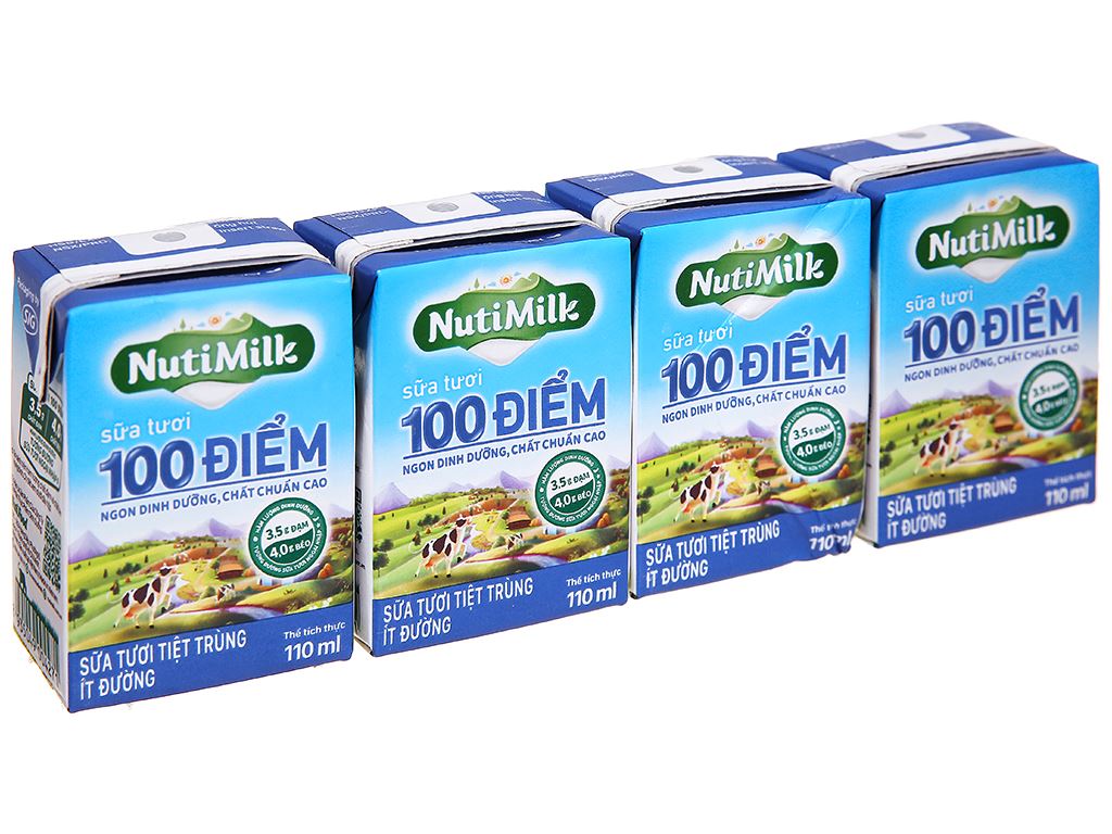 48 hộp sữa tươi Nutimilk 110ml giá tốt tại Bách hoá XANH