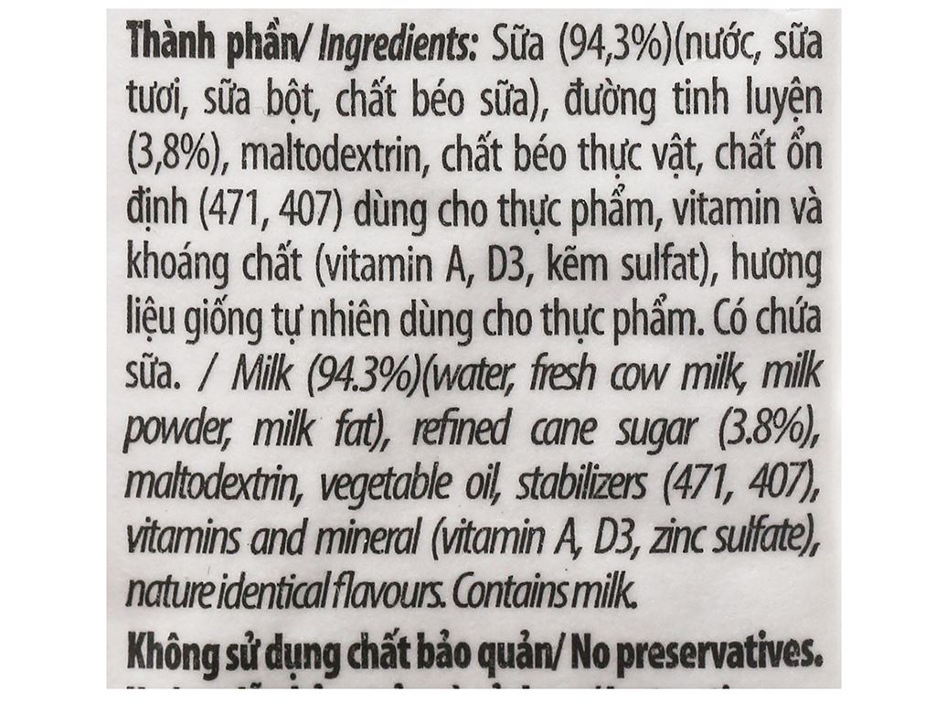 Sữa Nutimilk có đường bịch 220ml giá tốt tại Bách hoá XANH