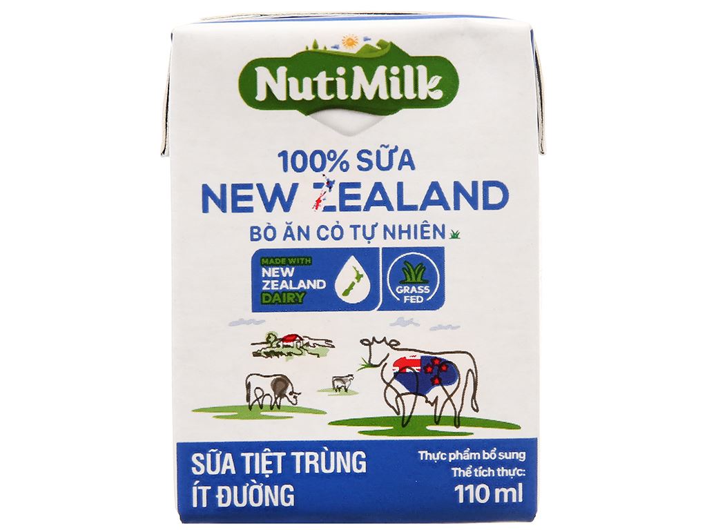 48 hộp Nutimilk Newzealand 110ml giá tốt tại Bách hoá XANH