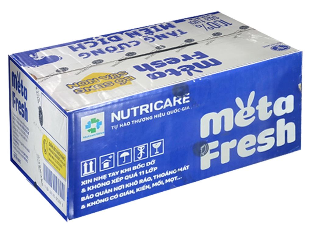 Thùng 48 hộp sữa tươi Meta Fresh có đường 180ml Bách Hóa XANH