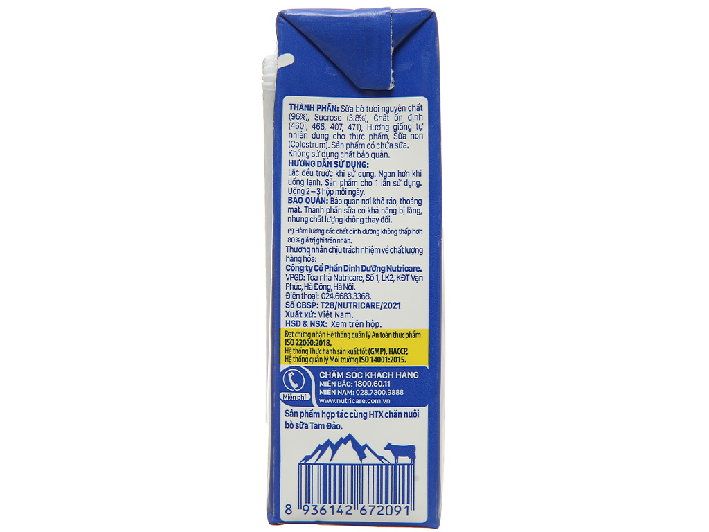 Thùng 48 hộp sữa tươi Meta Fresh có đường 180ml Bách Hóa XANH