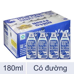 Thùng 48 hộp sữa tươi Meta Fresh có đường 180ml Bách Hóa XANH