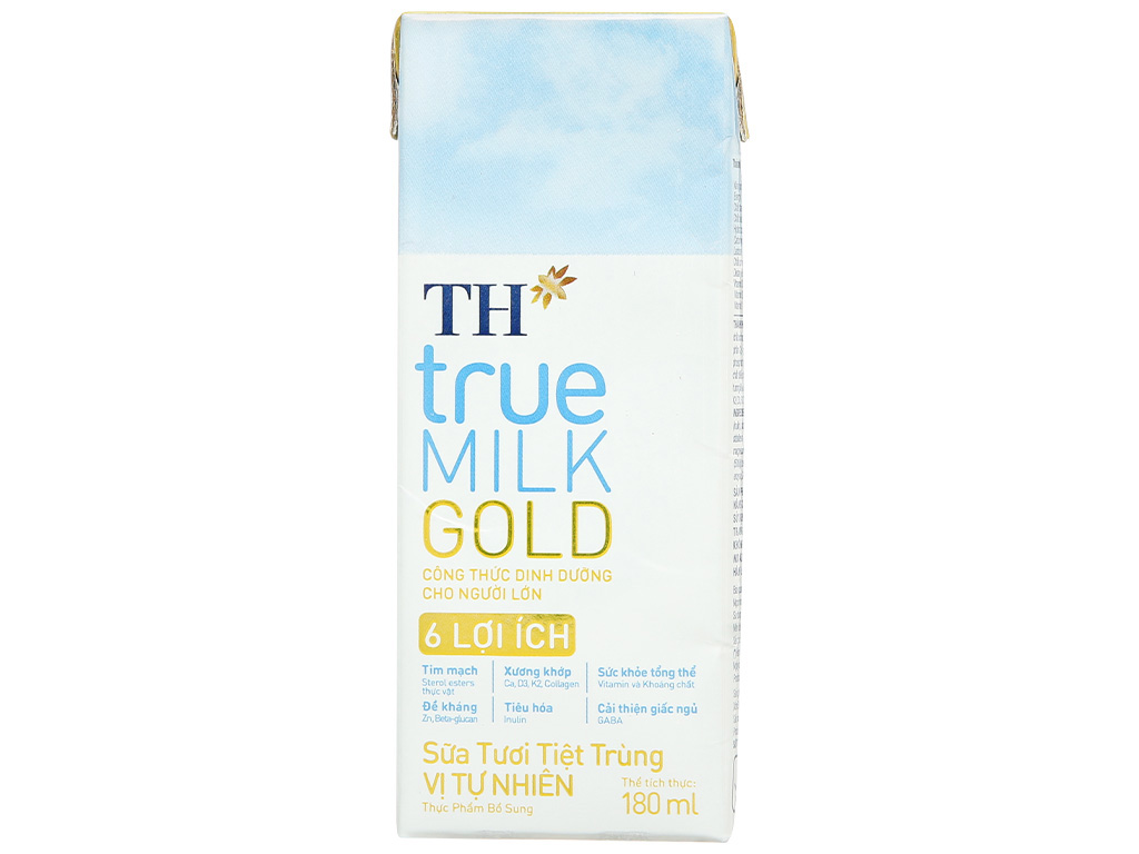 Lốc 4 hộp sữa tươi TH true MILK Gold 180ml tại Bách hóa XANH