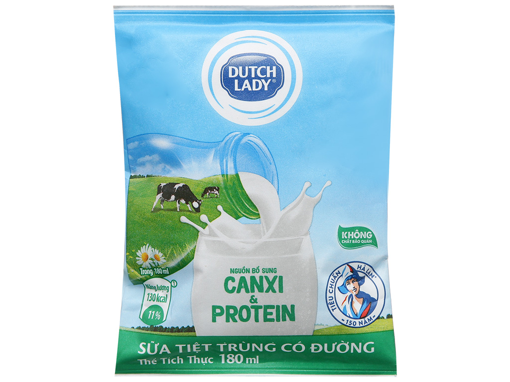 24 bịch sữa có đường Dutch Lady 180ml tại Bách hóa XANH