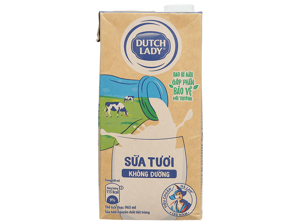 Sữa không đường Dutch Lady 965ml giá tốt tại Bách hoá XANH