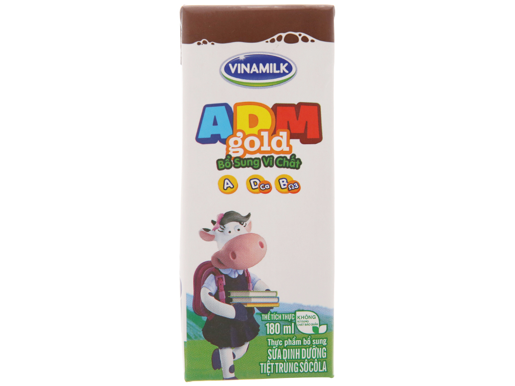 Sữa socola Vinamilk ADM Gold 180ml giá tốt tại Bách hoá XANH