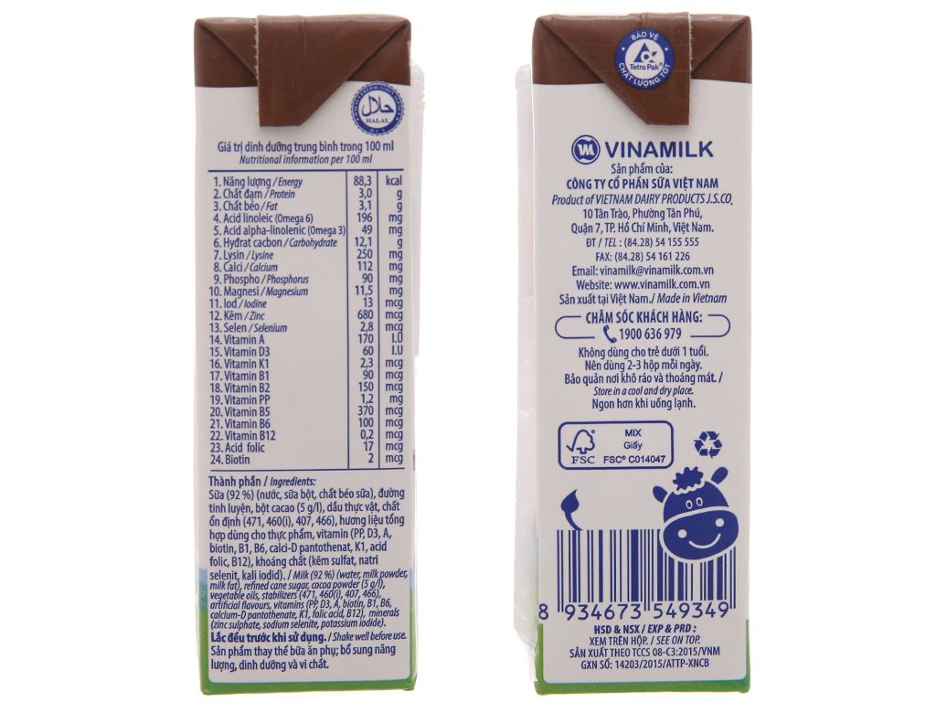 Sữa socola Vinamilk ADM Gold 180ml giá tốt tại Bách hoá XANH