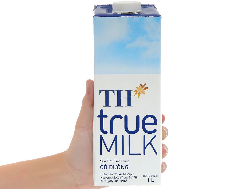 Sữa tươi TH true MILK hộp 1lít giá tốt tại Bách hoá XANH