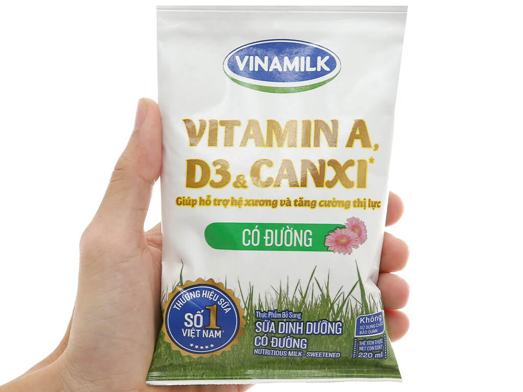 48 bịch sữa Vinamilk A&D3 220ml giá tốt tại Bách hoá XANH