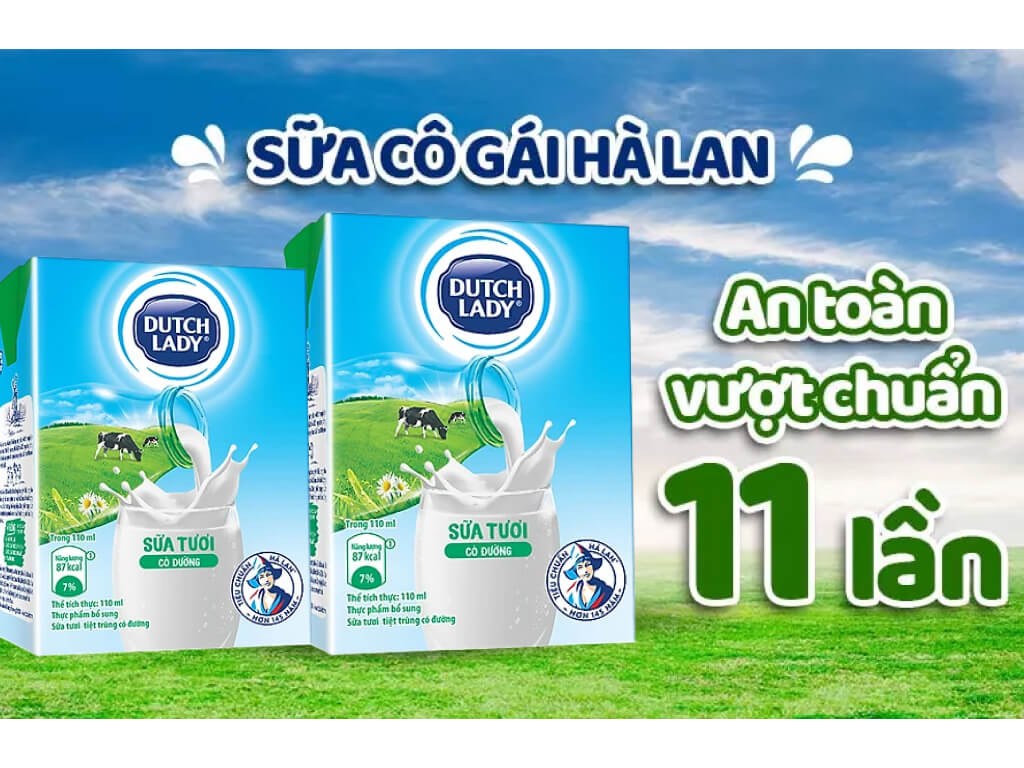 48 hộp sữa tươi Dutch Lady 110ml giá tốt tại Bách hoá XANH