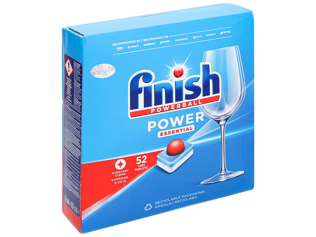 52 viên rửa chén Finish ESSENTIAL giá tốt tại Bách Hoá XANH