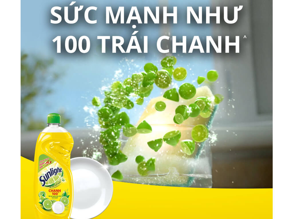 Nước rửa chén Sunlight chanh 725ml giá tốt tại Bách hoá XANH