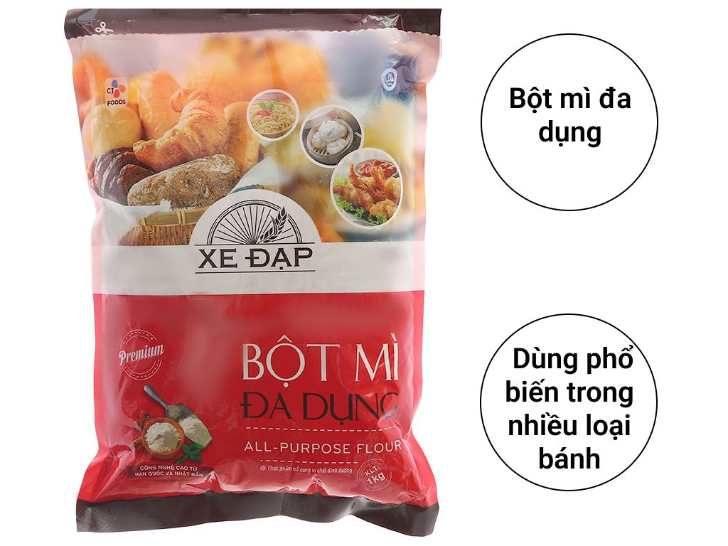 Mua Bột mì đa dụng CJ Foods gói 1kg tại Bách hoá XANH