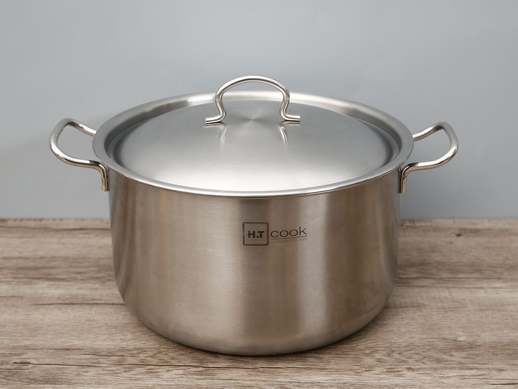 Nồi inox 1 đáy có nắp HT Cook 28cm giá tốt tại Bách hoá XANH
