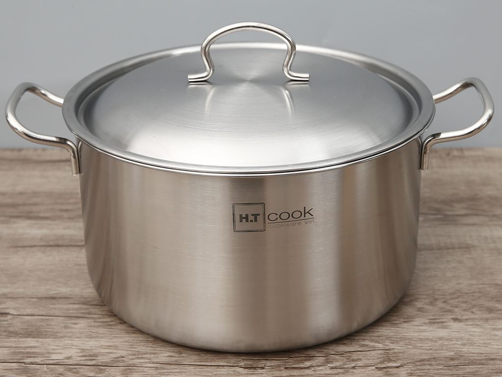 Nồi inox 1 đáy có nắp HT Cook 26cm giá tốt tại Bách hoá XANH