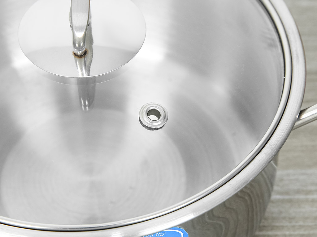 Nồi inox 1 đáy Rainy Táo 16cm giá rẻ tại Bách Hoá XANH