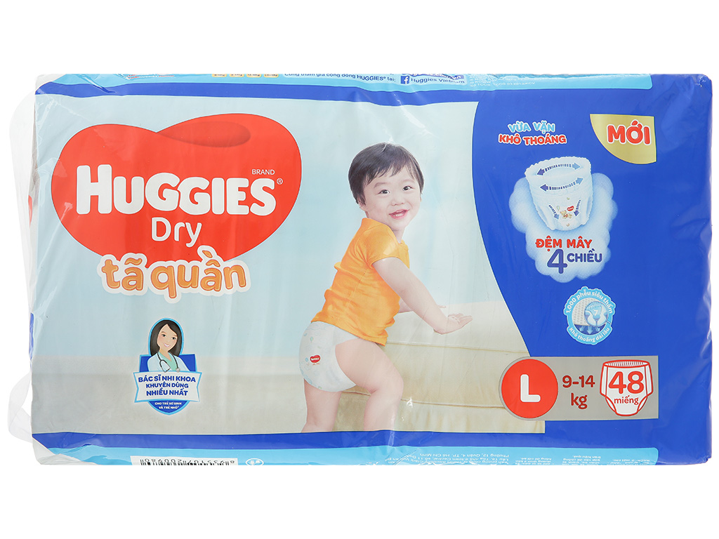 Tã quần Huggies size L 48 miếng giá tốt tại Bách hoá XANH