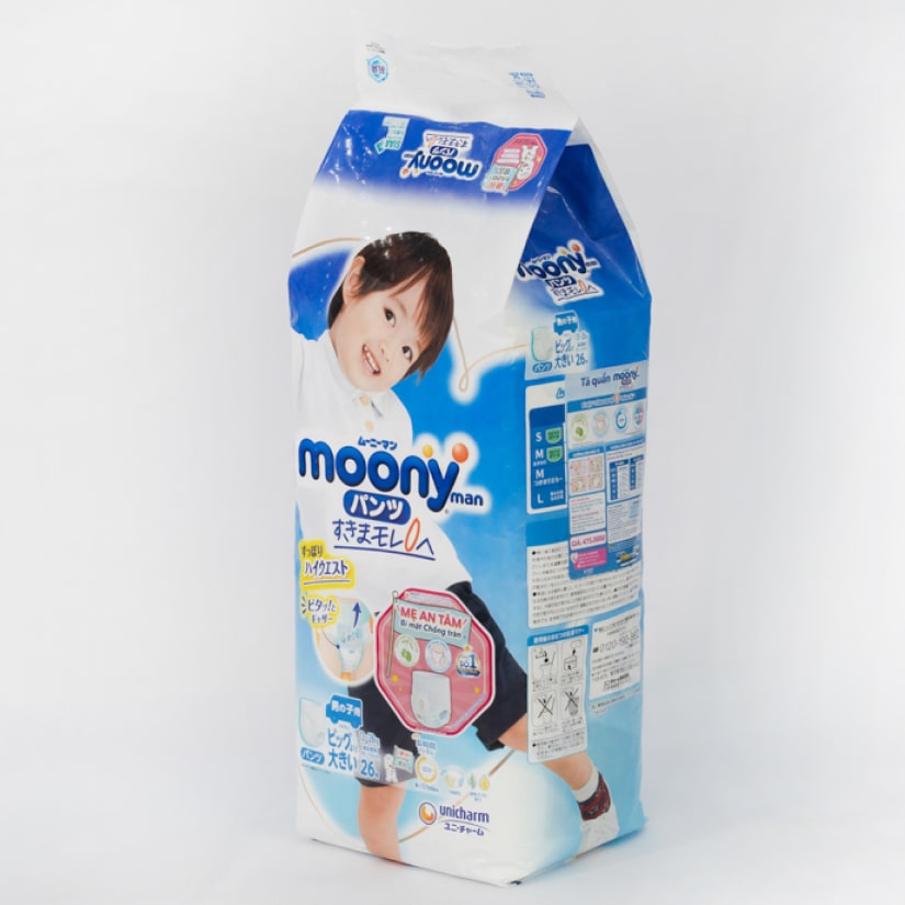 Tã quần bé trai Moony size XXL 26 miếng (13-28kg) tại AVAKids | AVAKids.com