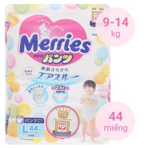 Tã quần Merries size L 44 miếng giá tốt tại Bách hoá XANH