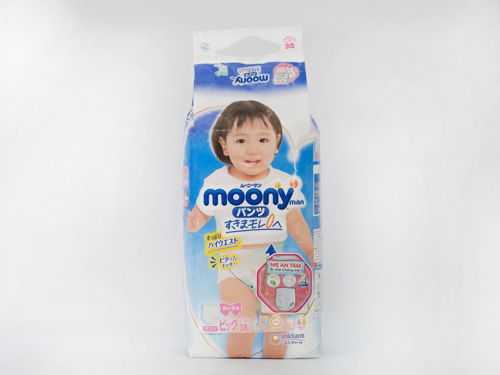 Tã quần bé gái Moony Man XL 38 miếng tại Bách hoá XANH