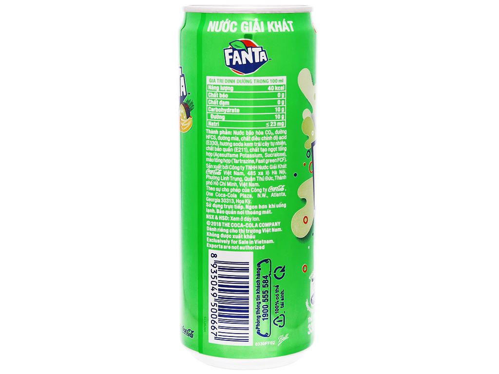 Thùng 24 lon Fanta soda kem 330ml giá tốt tại Bách hoá XANH
