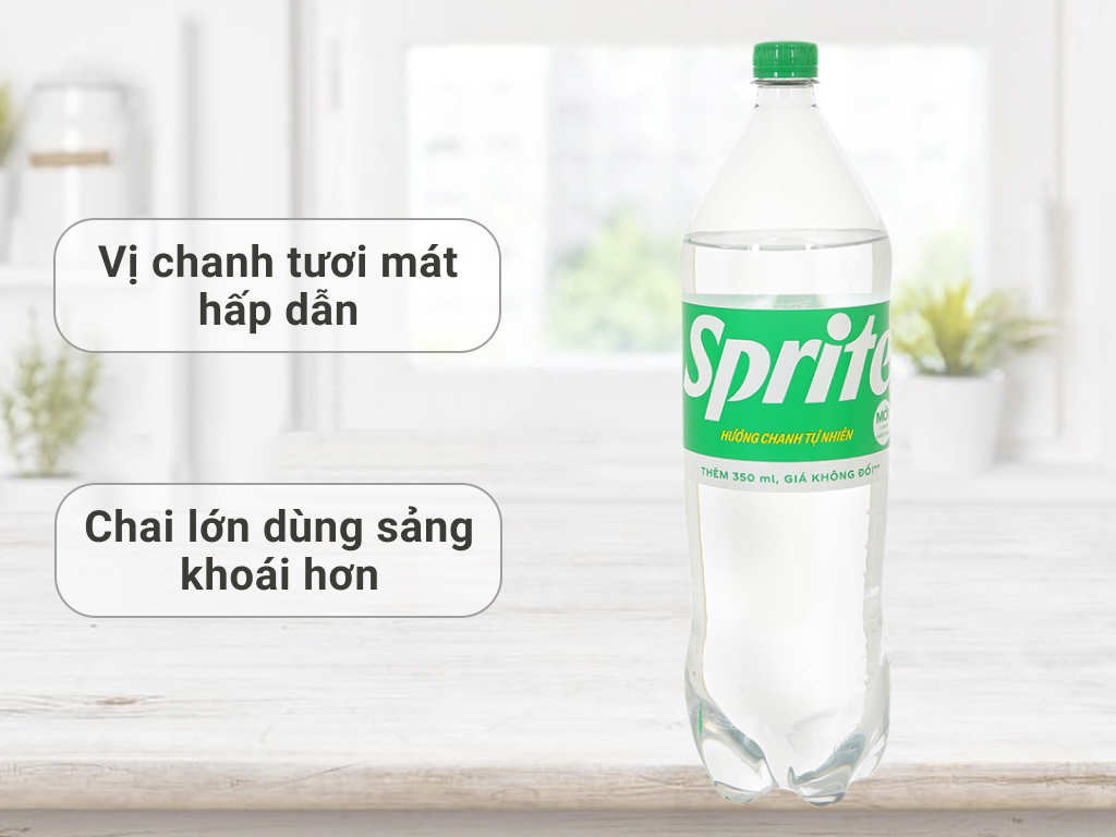 6 chai nước Sprite chanh 1.5 lít giá tốt tại Bách hoá XANH