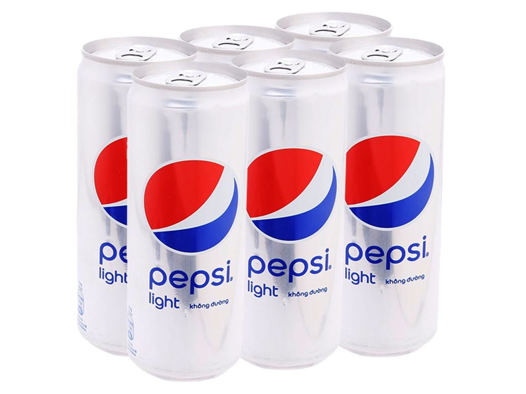 6 lon nước ngọt Pepsi Light 330ml giá tốt tại Bách hoá XANH