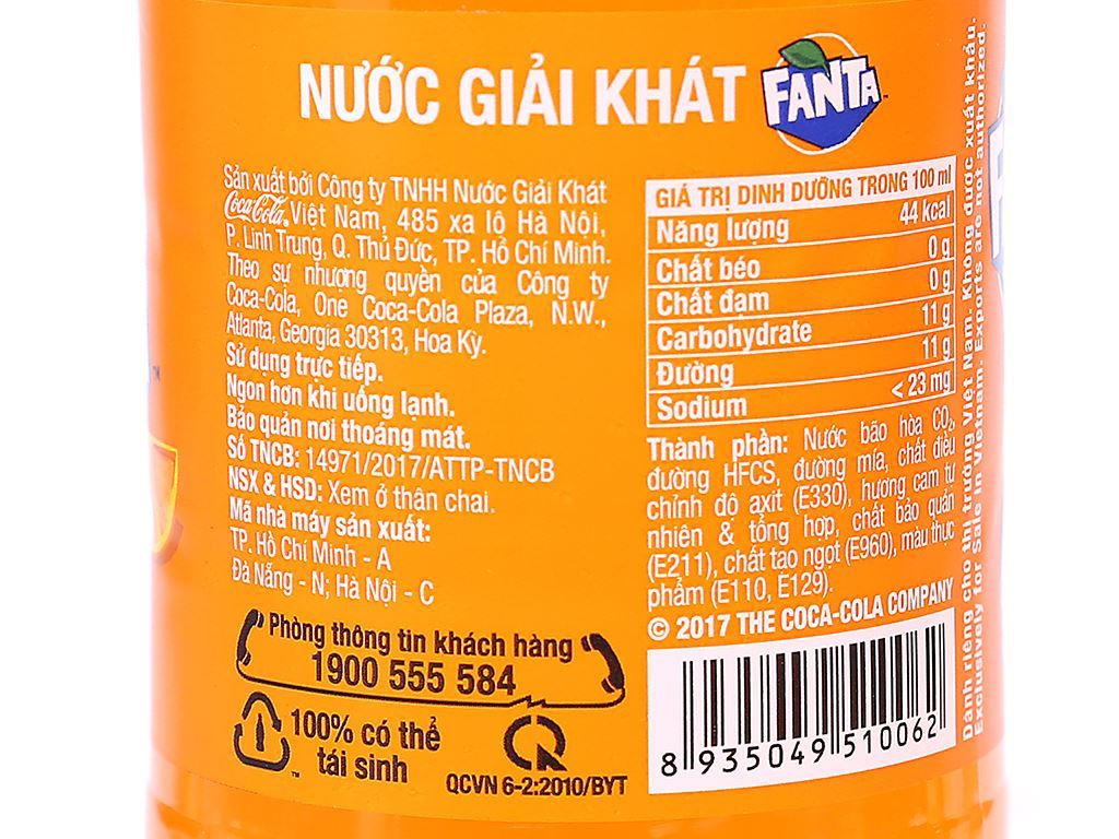 6 chai nước ngọt Fanta cam 600ml giá tốt tại Bách hoá XANH