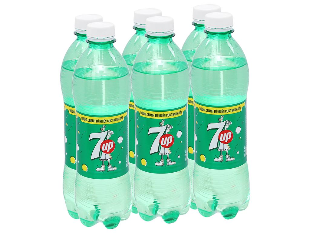 6 chai nước ngọt 7 Up chanh 500ml giá tốt tại Bách hoá XANH