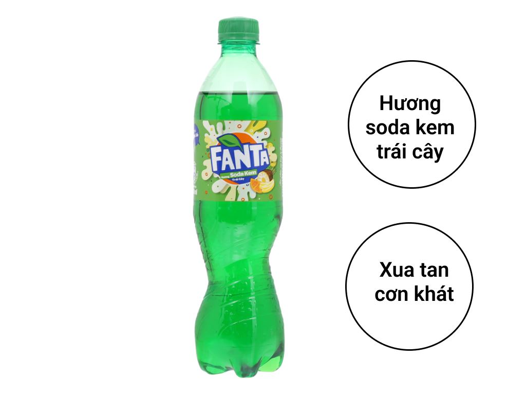 Thùng 24 chai Fanta soda kem 600ml giá tốt tại Bách hoá XANH