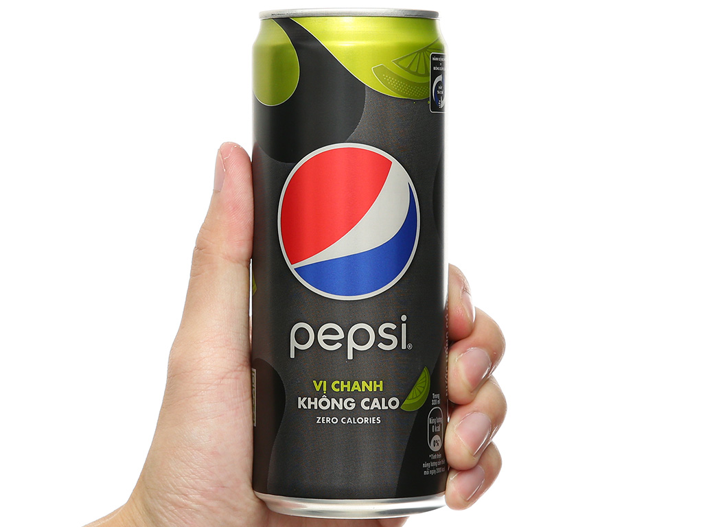 Thùng 24 lon Pepsi vị chanh 320ml giá tốt tại Bách hoá XANH