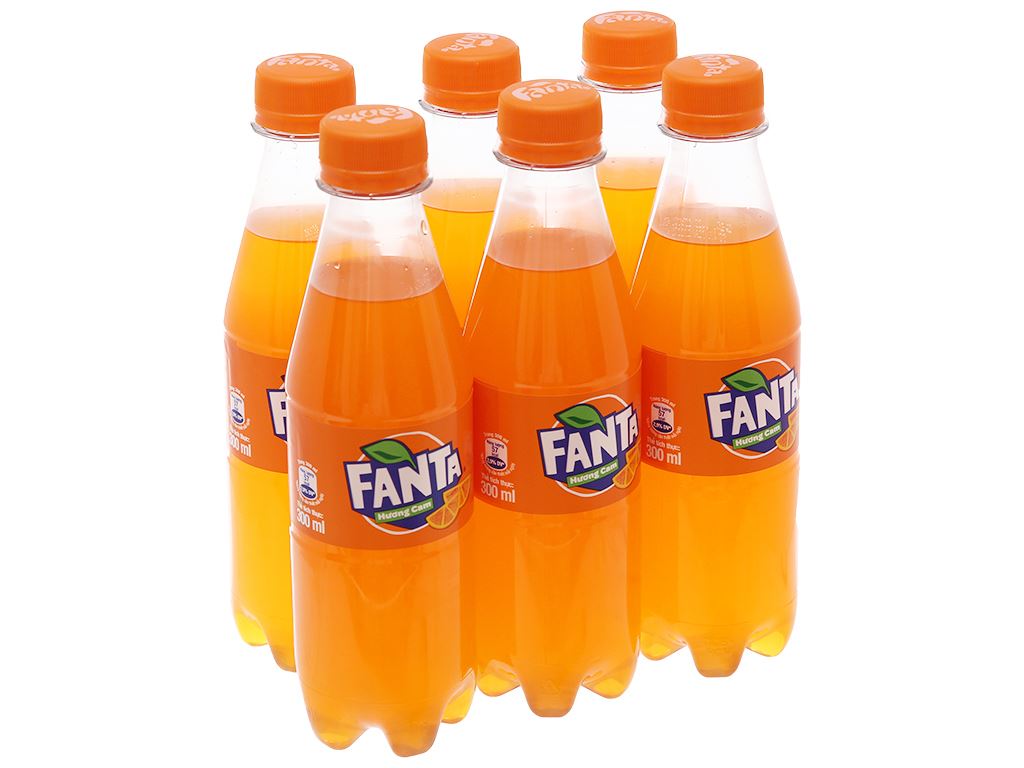 6 chai nước ngọt Fanta cam 300ml giá tốt tại Bách hoá XANH