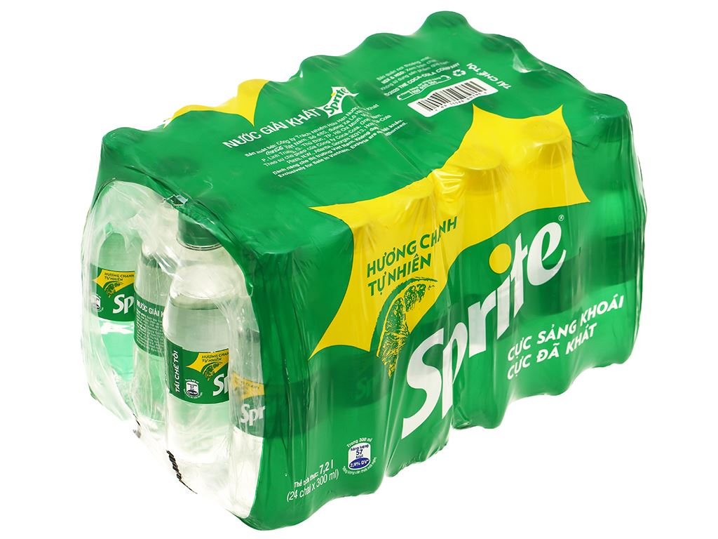24 chai Sprite hương chanh 300ml giá tốt tại Bách hoá XANH