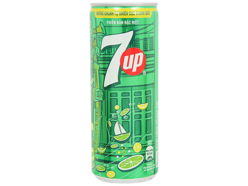 6 lon nước ngọt 7 Up vị chanh 245ml tại Bách hoá XANH
