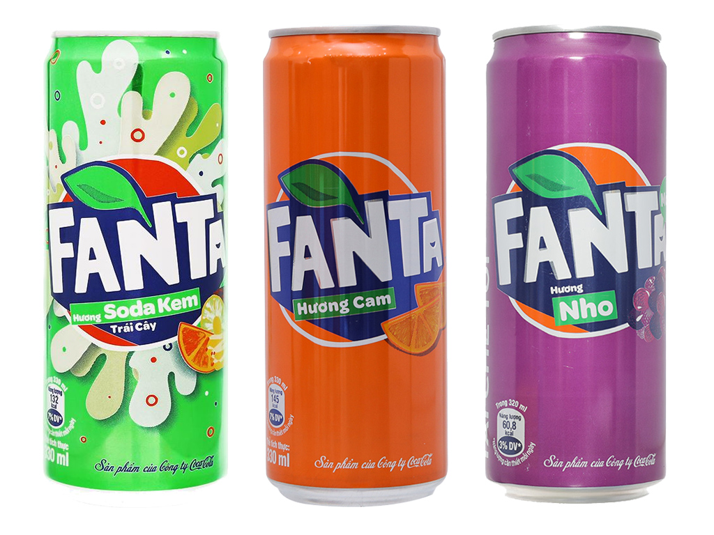 Thùng 24 lon nước ngọt Fanta Mix 320ml tại Bách hoá XANH