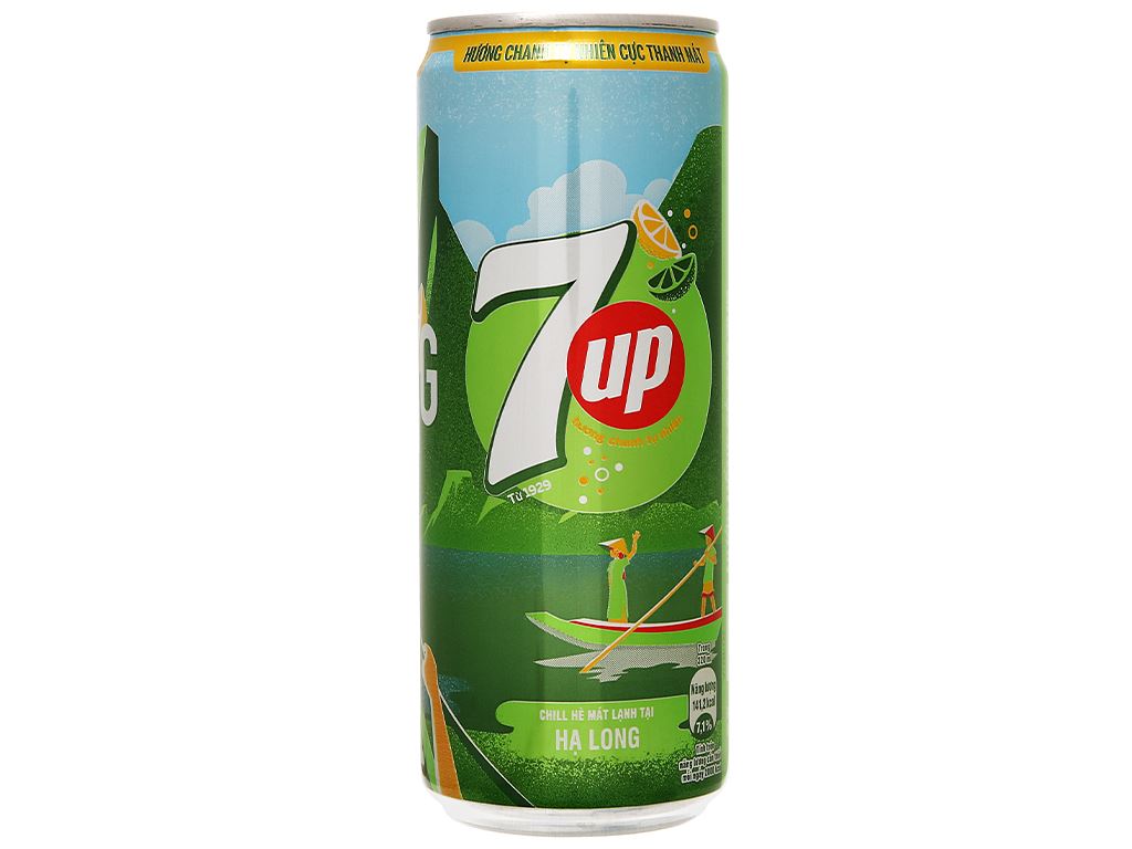 Nước ngọt 7 Up vị chanh lon 320ml giá tốt tại Bách hoá XANH