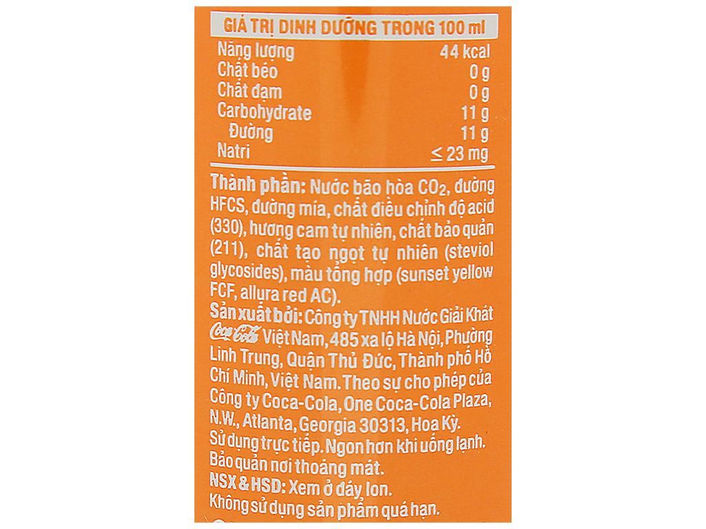 Nước ngọt Fanta vị cam lon 320ml giá tốt tại Bách hoá XANH