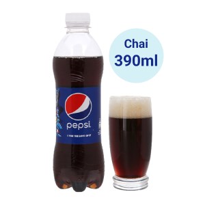 Nước ngọt Pepsi Cola chai 390ml giá tốt tại Bách hoá XANH