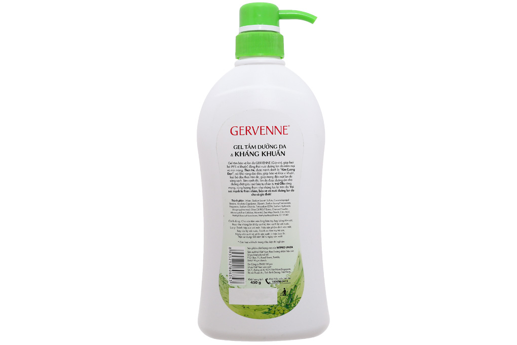 Gel tắm Gervenne làm sạch dưỡng ẩm da chai 450g - 07/2024 ...