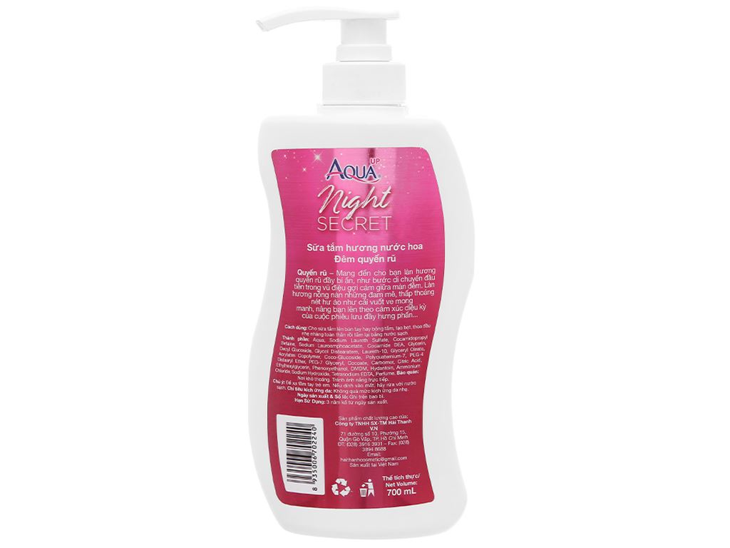 Sữa tắm nước hoa Aqua up 700ml giá tốt tại Bách hoá XANH
