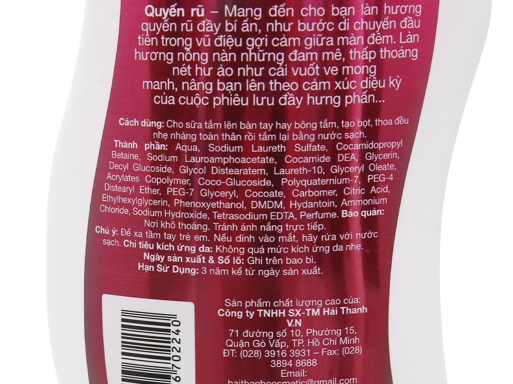 Sữa tắm nước hoa Aqua up 700ml giá tốt tại Bách hoá XANH