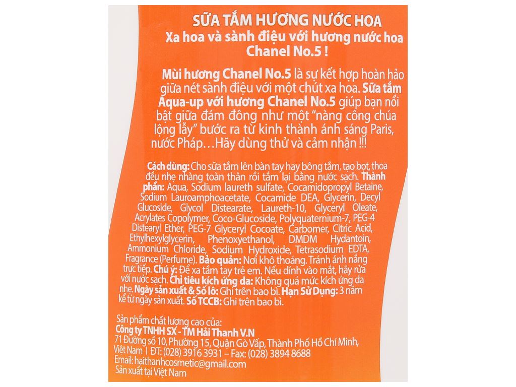 Sữa tắm nước hoa Aqua up 700ml giá tốt tại Bách hoá XANH