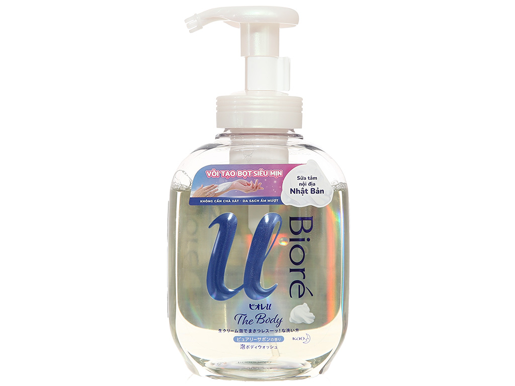 Bọt tắm Bioré thuần khiết chai 540ml tại Bách hóa XANH