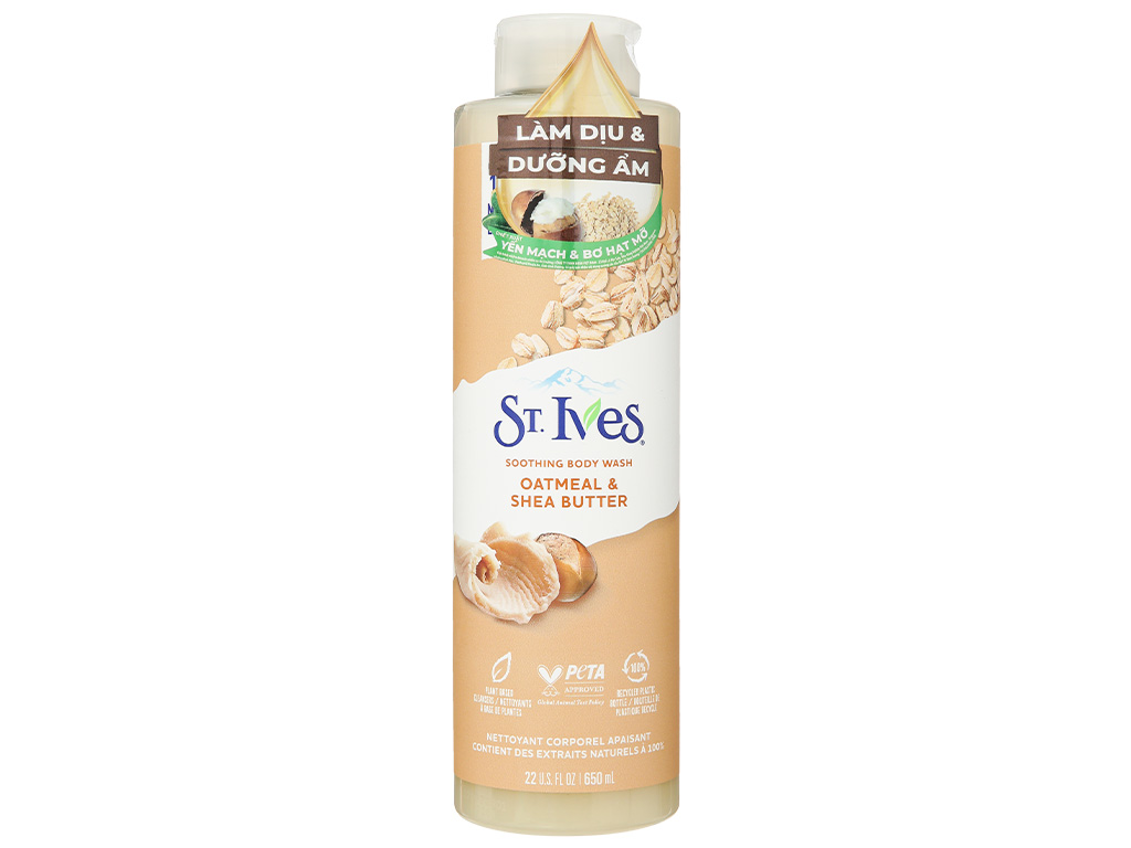 Sữa tắm ST.IVES yến mạch và bơ 650ml tại Bách hóa XANH