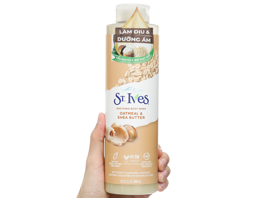 Sữa tắm ST.IVES yến mạch và bơ 650ml tại Bách hóa XANH