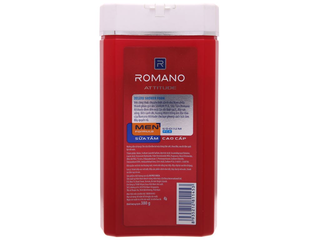 Sữa tắm Romano Attitude chai 380g giá tốt tại Bách hoá XANH