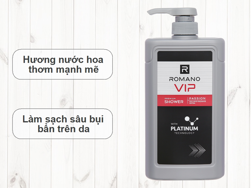 Sữa tắm cao cấp Romano Vip 650g giá tốt tại Bách hoá XANH