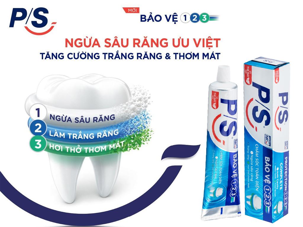 Đánh răng P/S 123 toàn diện 190g giá tốt tại Bách hoá XANH