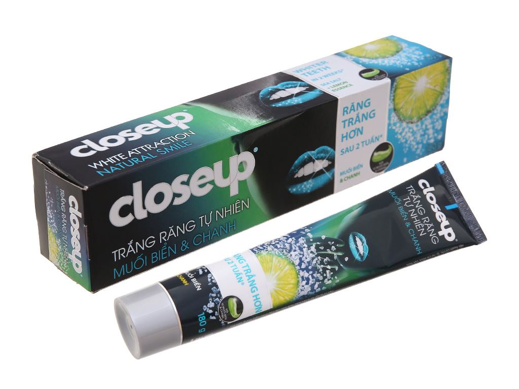 Kem đánh răng Closeup muối biển & chanh 180g ở Bách hoá XANH